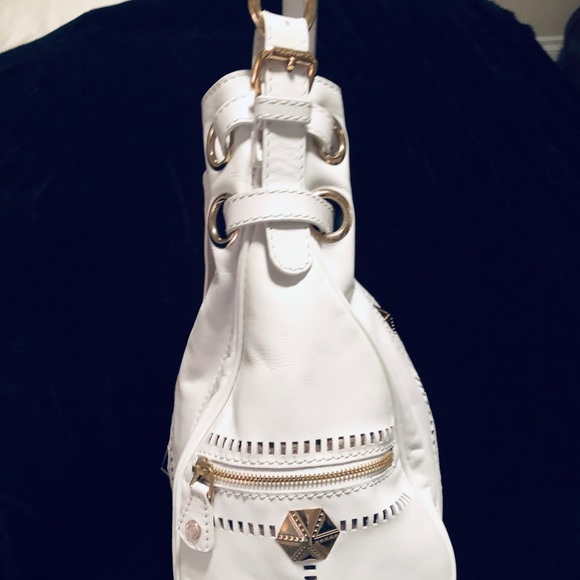 Jimmy Choo | Bags | Jimmy Choo White Soft Leather Bucket Bag | Poshmark